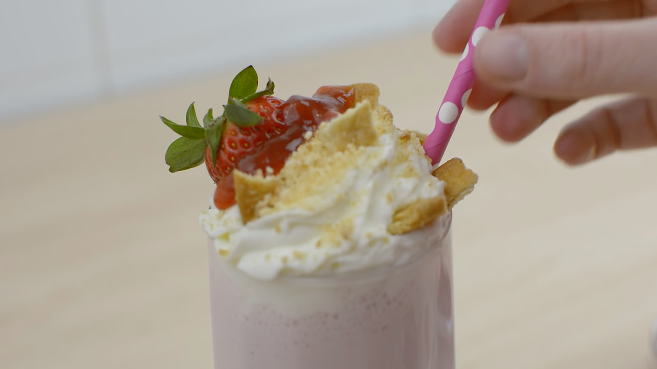 Batido de Cheesecake de Fresa